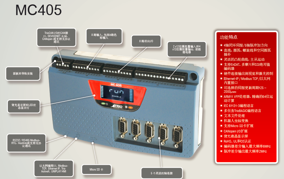 英国进口trio运动控制器MC405 P827多轴控制器一级代理[品牌 价格 图片 报价]-易卖工控网