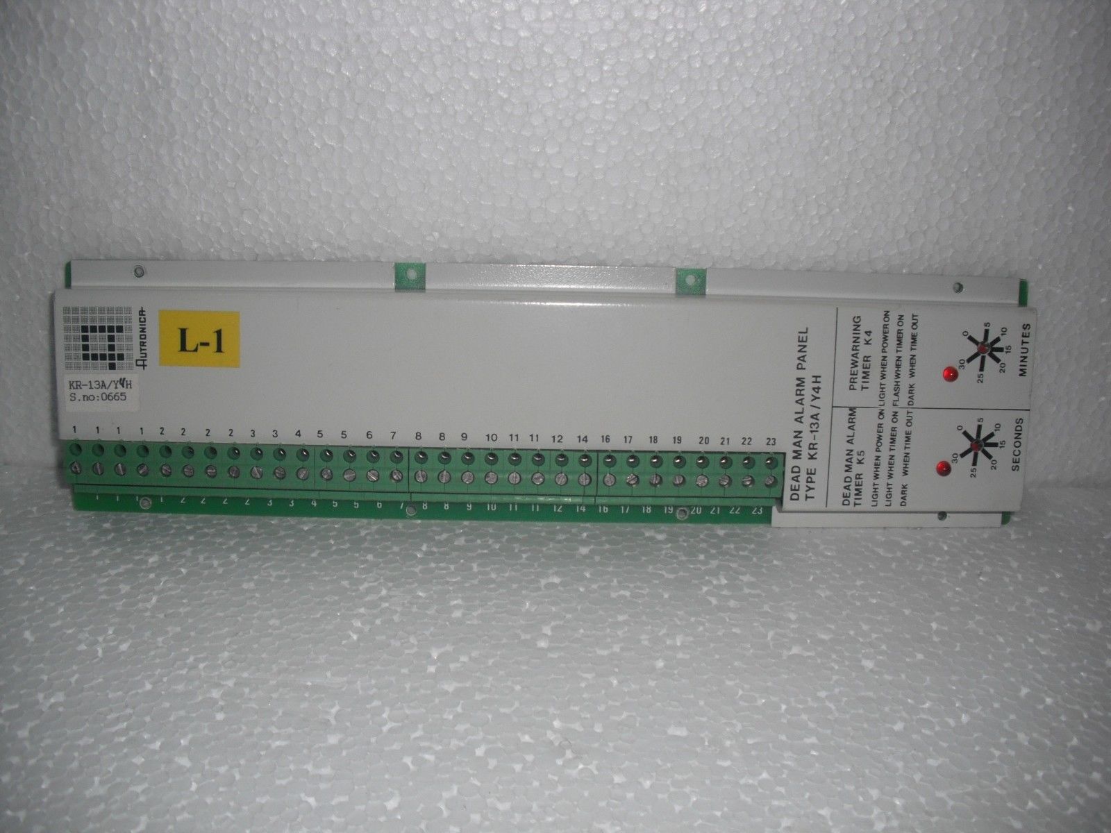 Dead Man Alarm Panel KR-13A / Y4H and Timer K5 & K4[品牌 价格 图片 报价]-易卖工控网